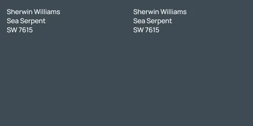 Compare Sherwin Williams Sea Serpent with other colors