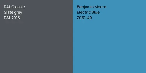 RAL Classic Slate grey vs. RAL Classic Anthracite grey comparison