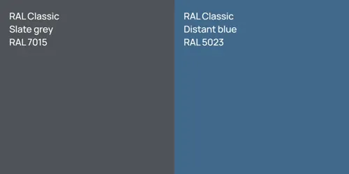 RAL Classic Slate grey vs. RAL Classic Anthracite grey comparison