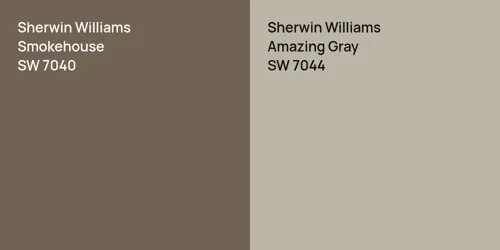 Compare Sherwin Williams Smokehouse with other colors