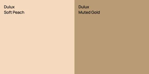 Dulux Soft Peach vs. Dulux Labrador Sands 2 comparison
