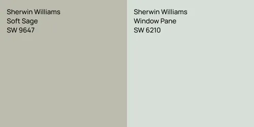 Compare Sherwin Williams Soft Sage with other colors