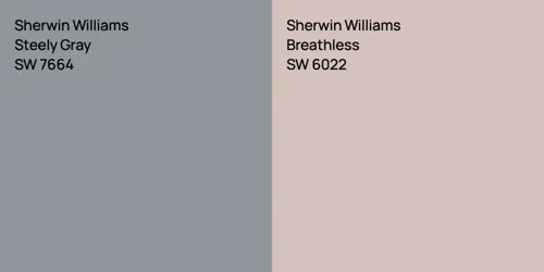 Sherwin Williams Steely Gray vs. Sherwin Williams Steely Gray comparison