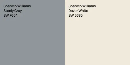 Sherwin Williams Steely Gray vs. Sherwin Williams Steely Gray comparison