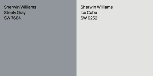 Sherwin Williams Steely Gray vs. Sherwin Williams Steely Gray comparison