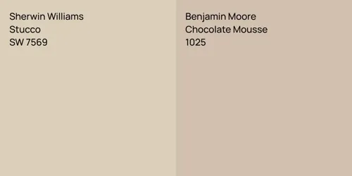 Compare Sherwin Williams Stucco with other colors