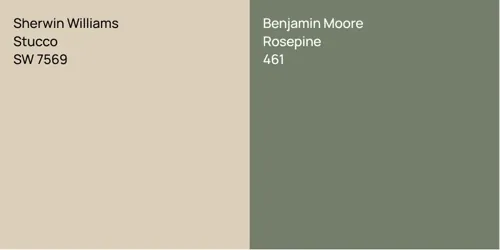 Compare Sherwin Williams Stucco with other colors