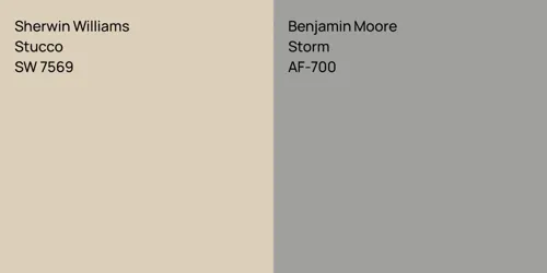 Compare Sherwin Williams Stucco with other colors