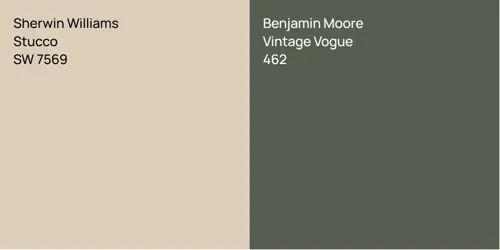 Compare Sherwin Williams Stucco with other colors