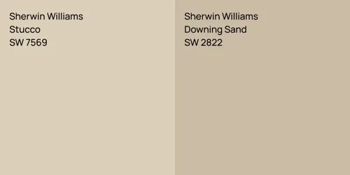 Compare Sherwin Williams Stucco with other colors