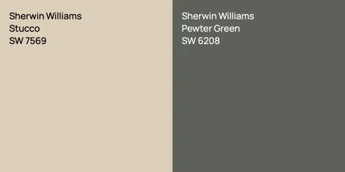 Compare Sherwin Williams Stucco with other colors