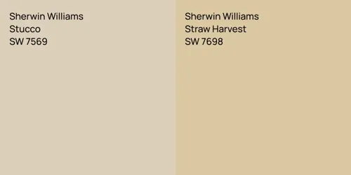 Compare Sherwin Williams Stucco with other colors