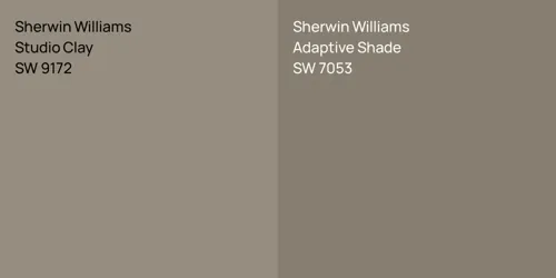 Compare Sherwin Williams Studio Clay with other colors