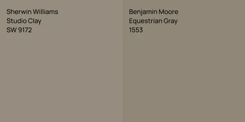 Compare Sherwin Williams Studio Clay with other colors