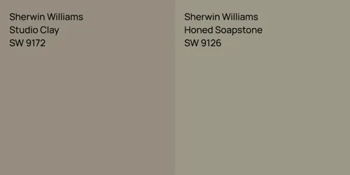 Compare Sherwin Williams Studio Clay with other colors