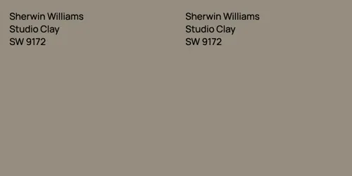 Compare Sherwin Williams Studio Clay with other colors