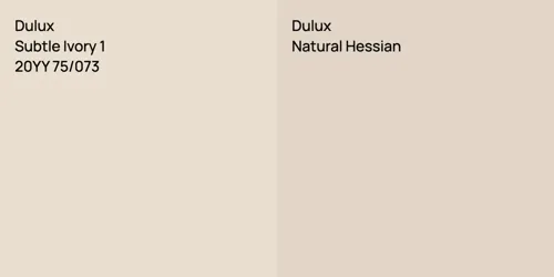 Dulux Subtle Ivory 1 vs. Dulux Subtle Ivory 4 comparison