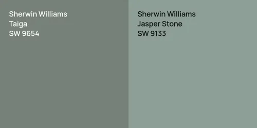 Sherwin Williams Taiga vs. Sherwin Williams Taiga comparison