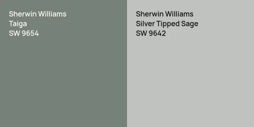 Sherwin Williams Taiga vs. Sherwin Williams Taiga comparison