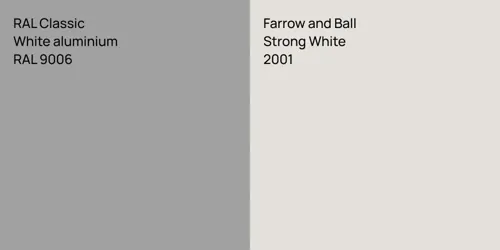 RAL Classic White aluminium vs. RAL Classic Grey aluminium comparison