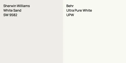 Sherwin Williams White Sand vs. Sherwin Williams Pure White comparison