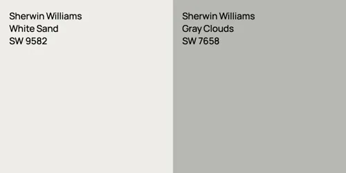 Sherwin Williams White Sand vs. Sherwin Williams Pure White comparison