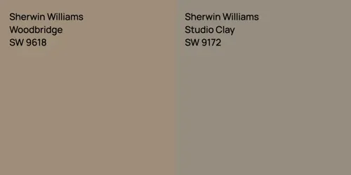 Sherwin Williams Woodbridge vs. Sherwin Williams Cream and Sugar comparison