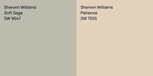Compare Sherwin Williams Soft Sage with other colors