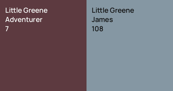 Little Greene Adventurer vs. Little Greene James comparison