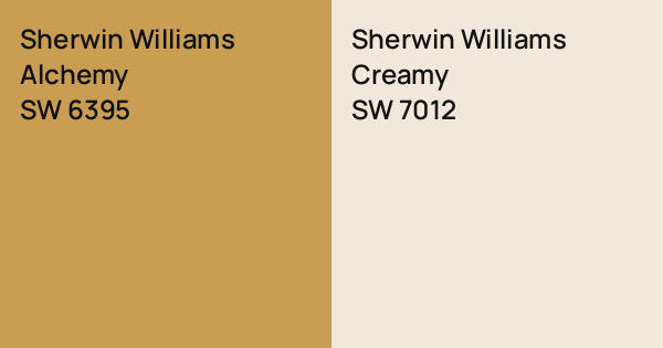 Sherwin Williams Alchemy vs. Sherwin Williams Creamy comparison