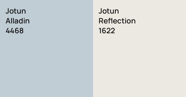 Jotun Alladin vs. Jotun Reflection comparison