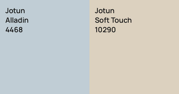 Jotun Alladin vs. Jotun Soft Touch comparison