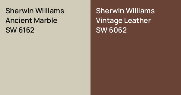 Sherwin Williams Ancient Marble vs. Sherwin Williams Vintage Leather ...