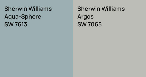 Sherwin Williams Aqua-Sphere vs. Sherwin Williams Argos comparison