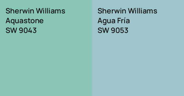 Sherwin Williams Aquastone vs. Sherwin Williams Agua Fría comparison