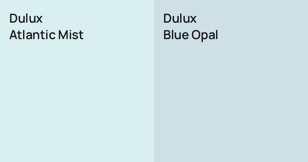 Dulux Atlantic Mist vs. Dulux Blue Opal comparison