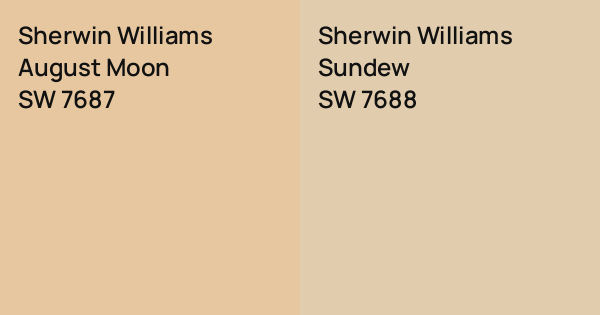 Sherwin Williams August Moon vs. Sherwin Williams Sundew comparison