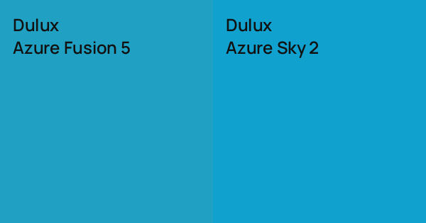 Dulux Azure Fusion 5 vs. Dulux Azure Sky 2 comparison