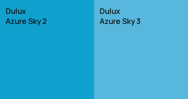Dulux Azure Sky 2 vs. Dulux Azure Sky 3 comparison