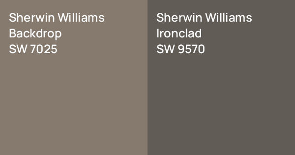Sherwin Williams Backdrop vs. Sherwin Williams Ironclad comparison