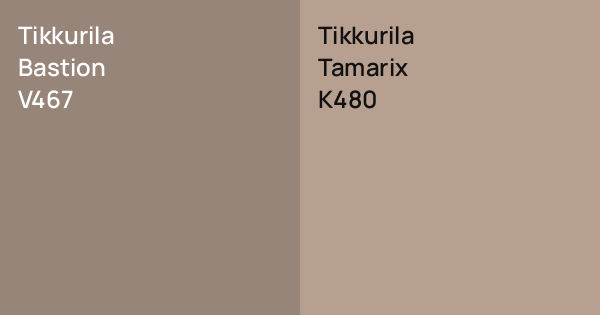 Tikkurila Bastion vs. Tikkurila Tamarix comparison
