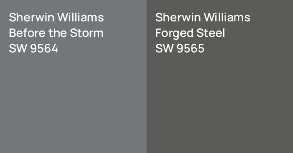 Sherwin Williams Before the Storm vs. Sherwin Williams Forged Steel ...