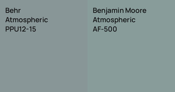 Behr Atmospheric vs. Benjamin Moore Atmospheric comparison
