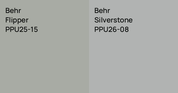 Behr Flipper vs. Behr Silverstone comparison