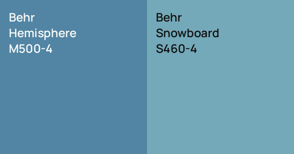 Behr Hemisphere vs. Behr Snowboard comparison