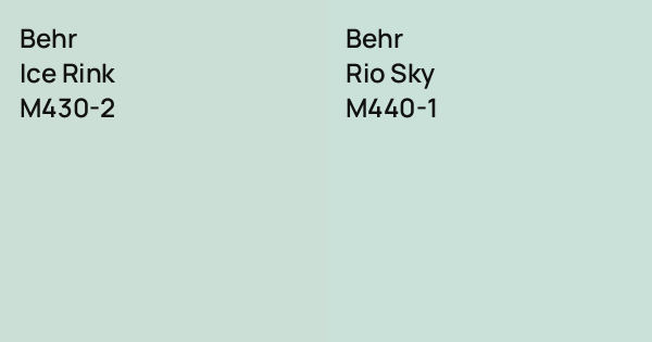 Behr Ice Rink vs. Behr Rio Sky comparison