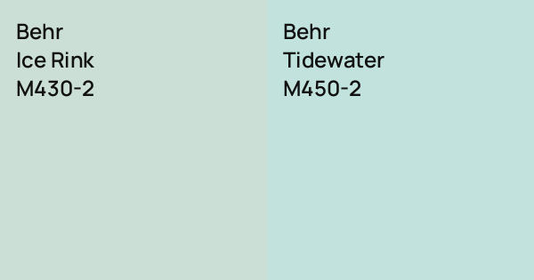 Behr Ice Rink vs. Behr Tidewater comparison