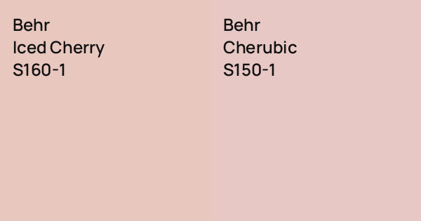 Behr Iced Cherry vs. Behr Cherubic comparison
