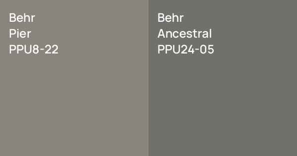Behr Pier vs. Behr Ancestral comparison