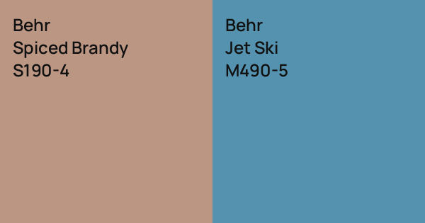Behr Spiced Brandy vs. Behr Jet Ski comparison